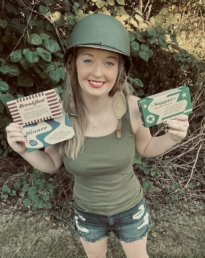 WWII US Army - K Ration - Late War Morale Type - Complete and Ready to ...