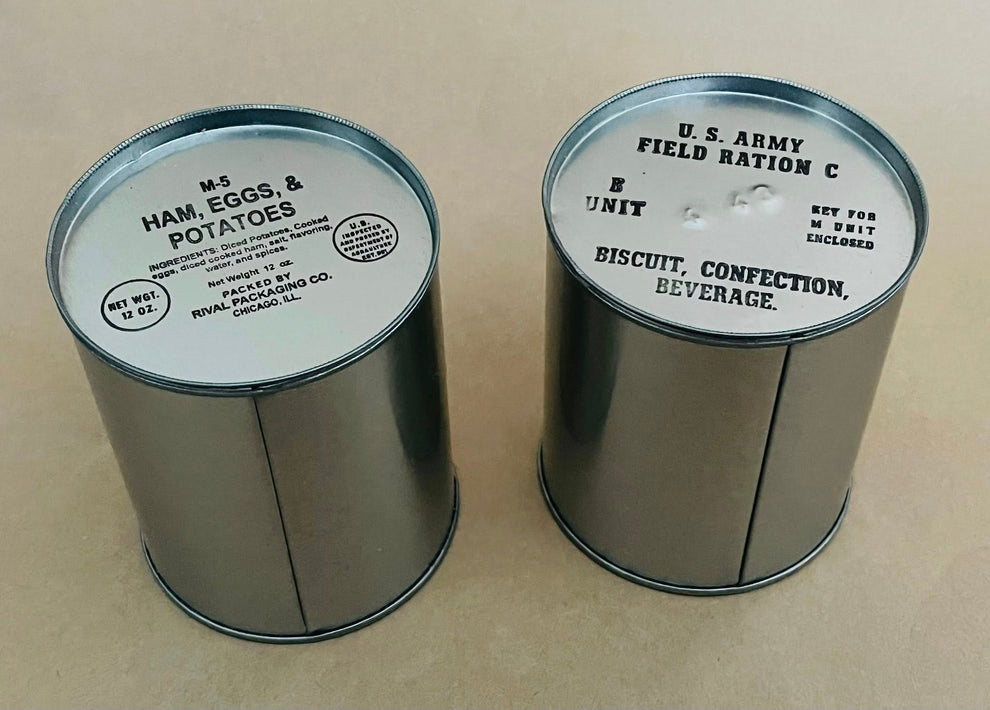 WWII US Army - C Ration - Early War Type - Both B and M Unit Complete ...