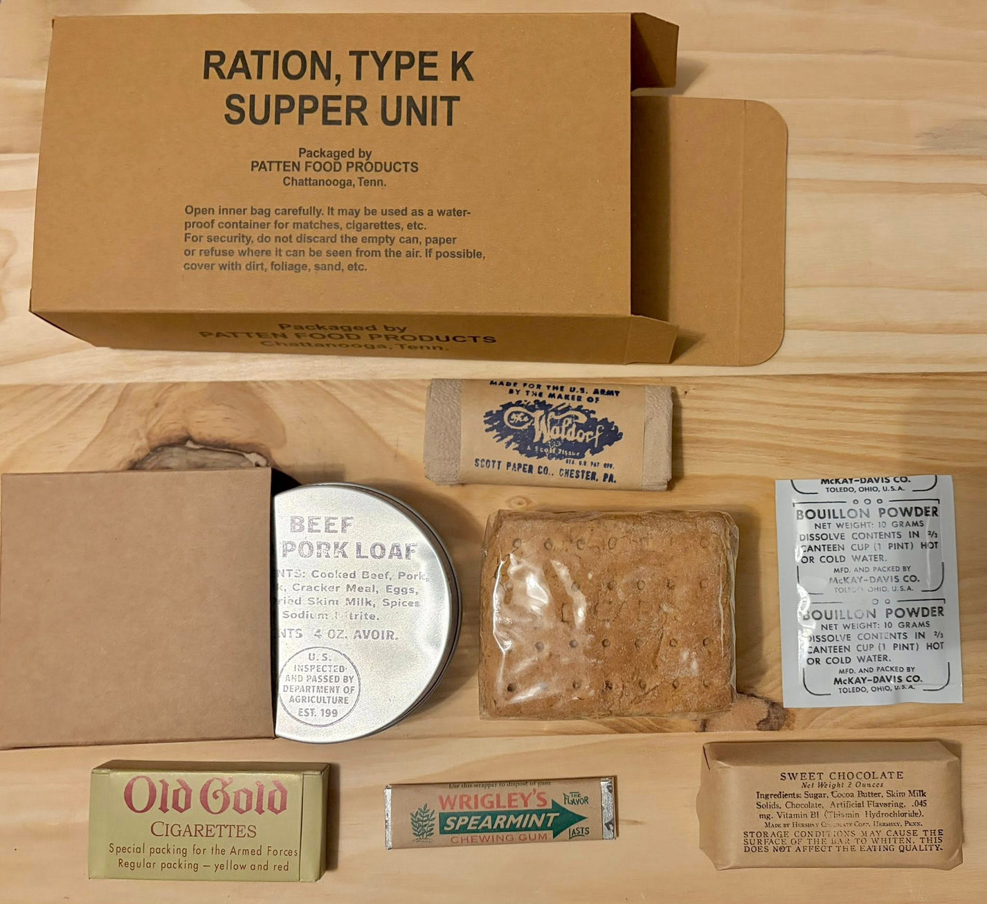 WWII US Army - K Ration - Mid War Type - Complete and Ready to Eat ...