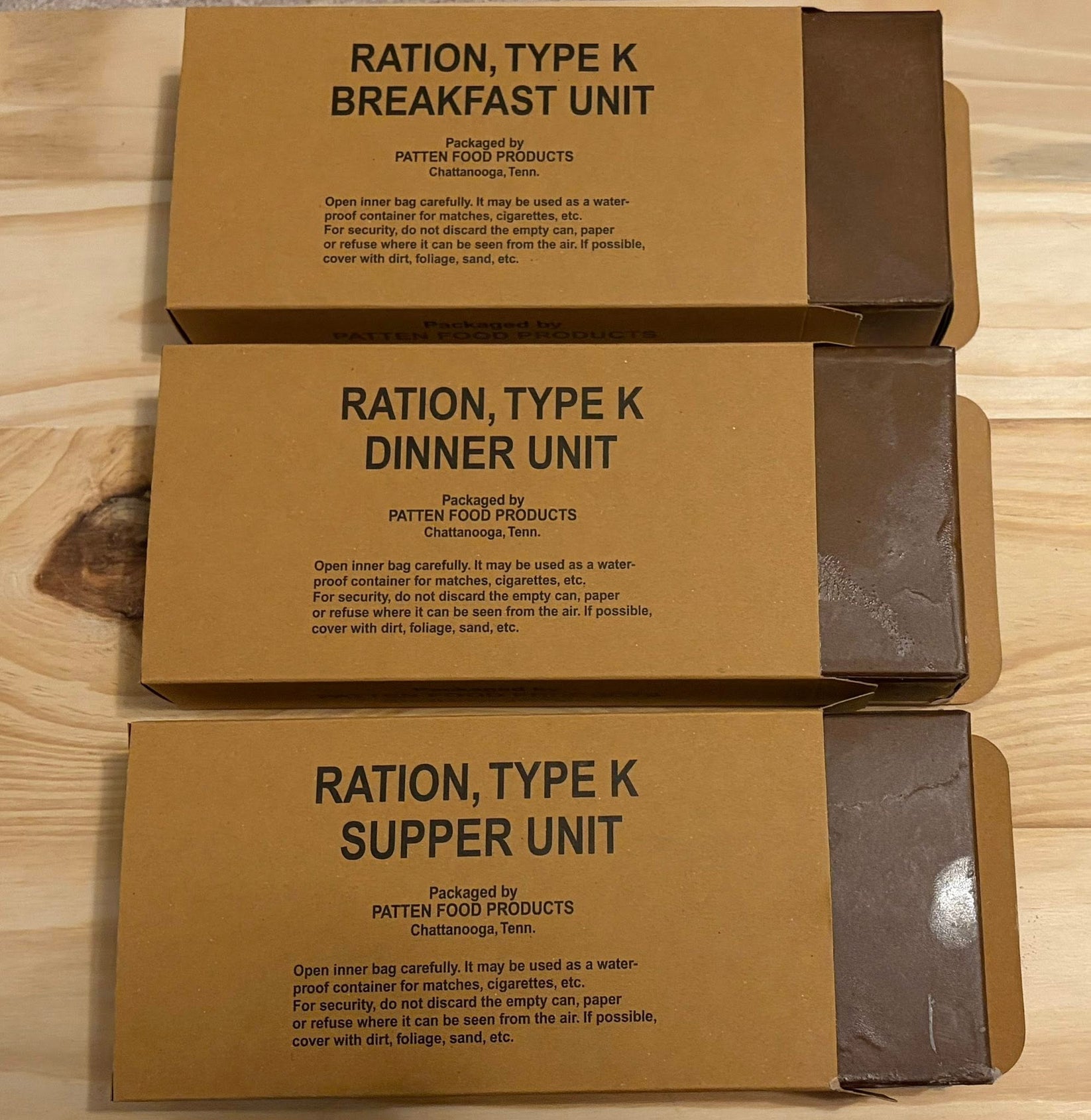 WWII US Army - K Ration - Mid War Type - Complete and Ready to Eat ...