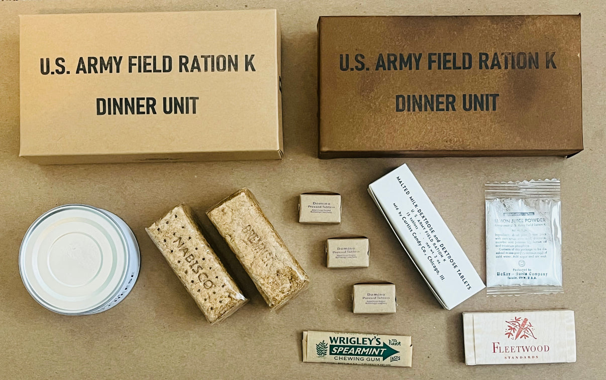 WWII US Army Early War K Ration and Edible Contents – Hero Rations