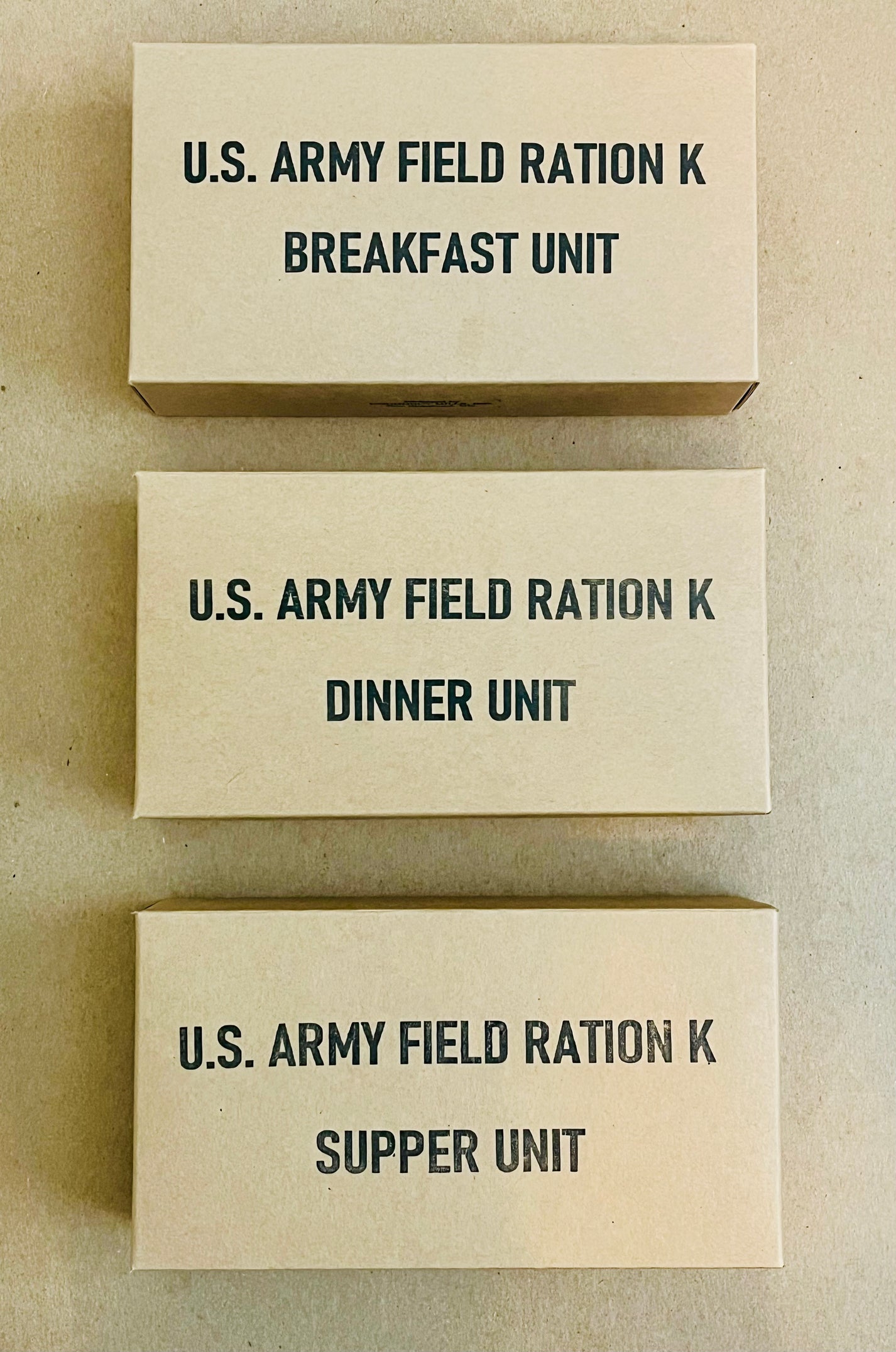 WWII US Army - K Ration - Early War Type - Complete and Ready to Eat ...