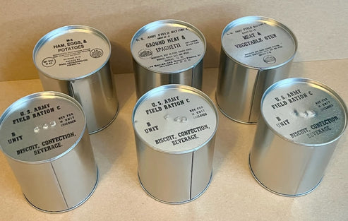 WWII US Army - C Ration - Early War Type - Both B and M Unit Complete ...